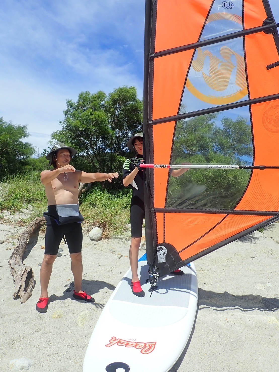 幸志郎、ウインドサーフィン初体験: ここは屋久島